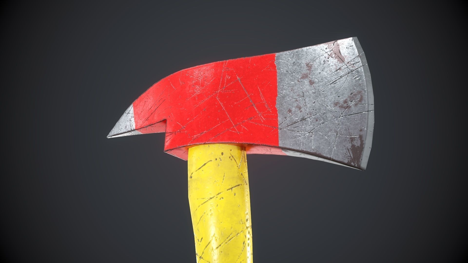 3D model Firefighter Axe Game ready Model VR / AR / low-poly | CGTrader