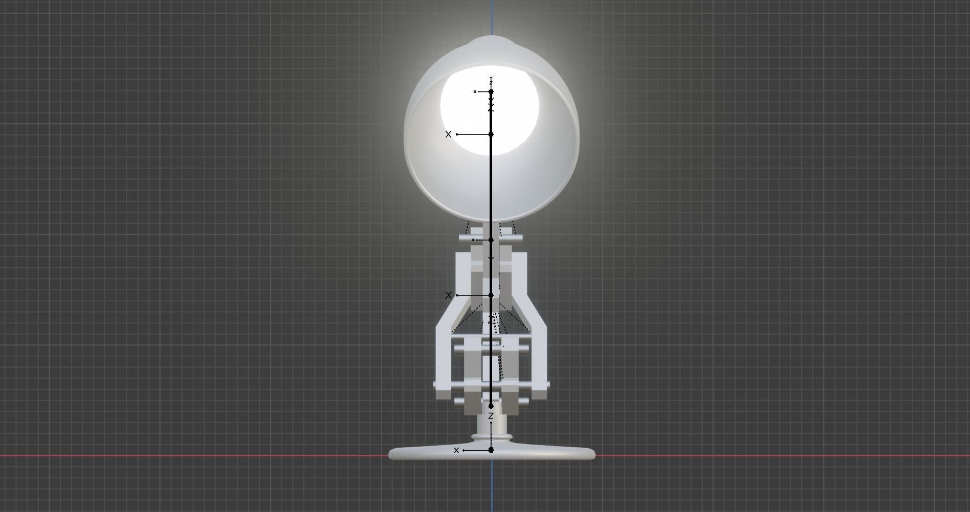 3D model Pixar lamp rigged VR / AR / low-poly | CGTrader