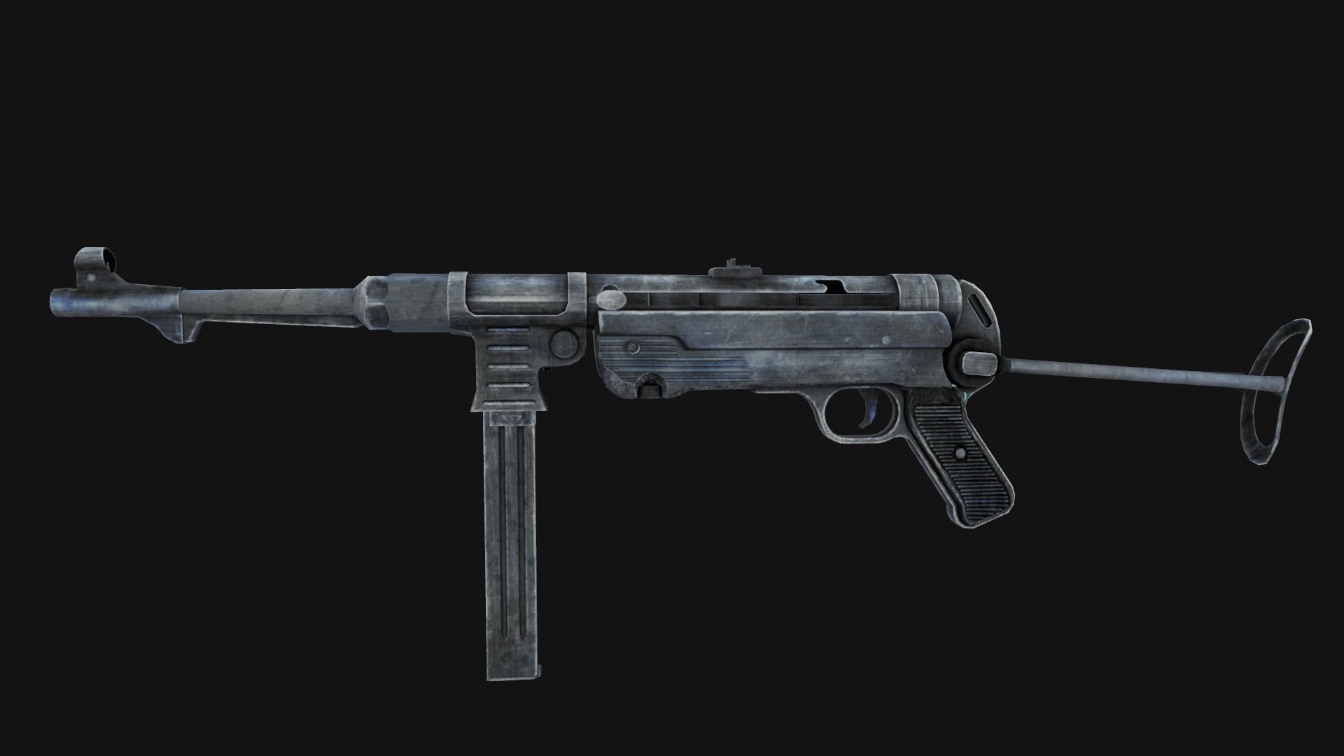 3D model Submachine gun MP40 VR / AR / low-poly | CGTrader