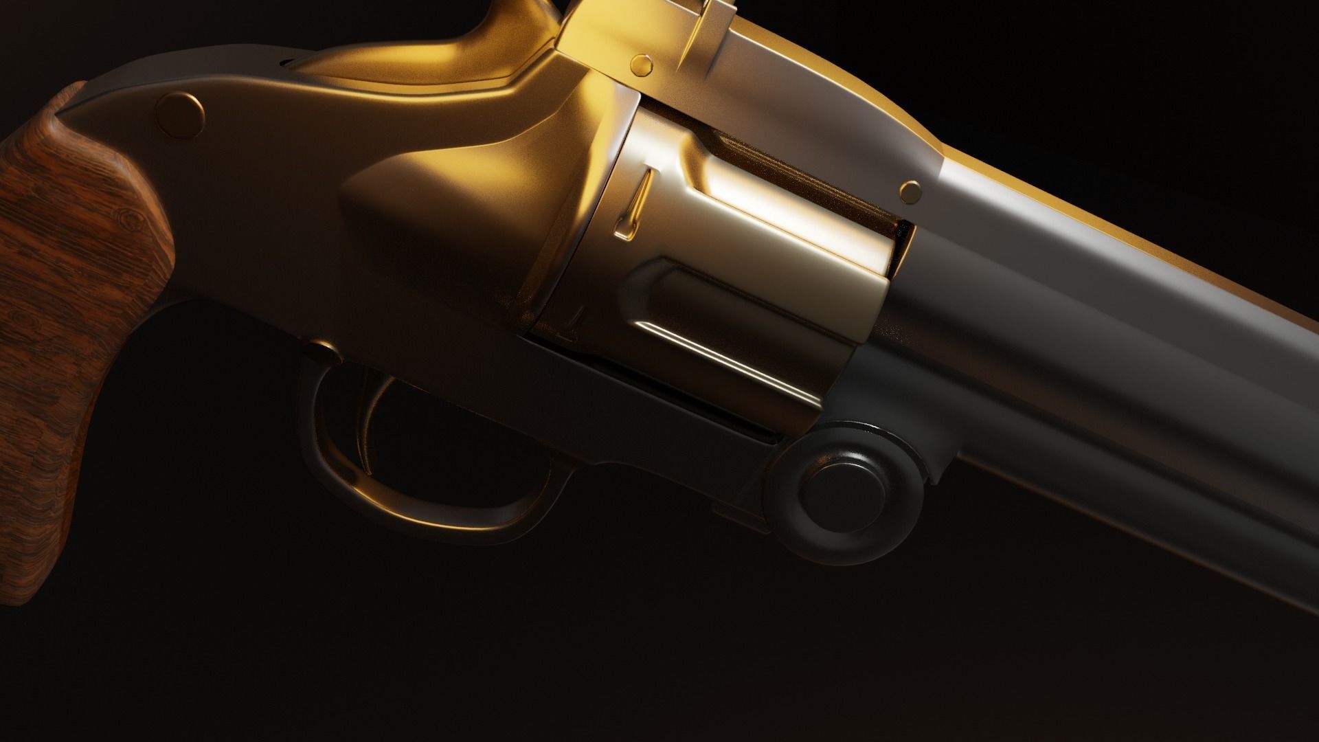 Old Revolver free 3D model | CGTrader
