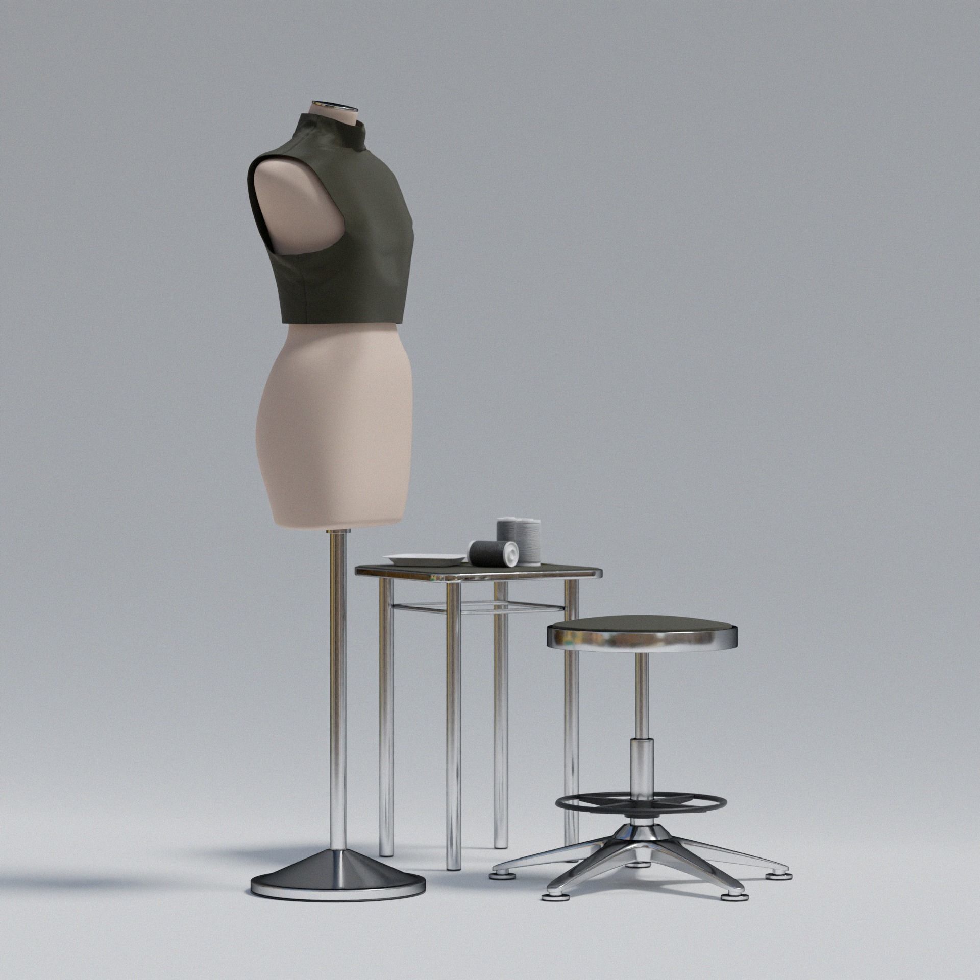 Sewing Dummy Scene 3D model | CGTrader