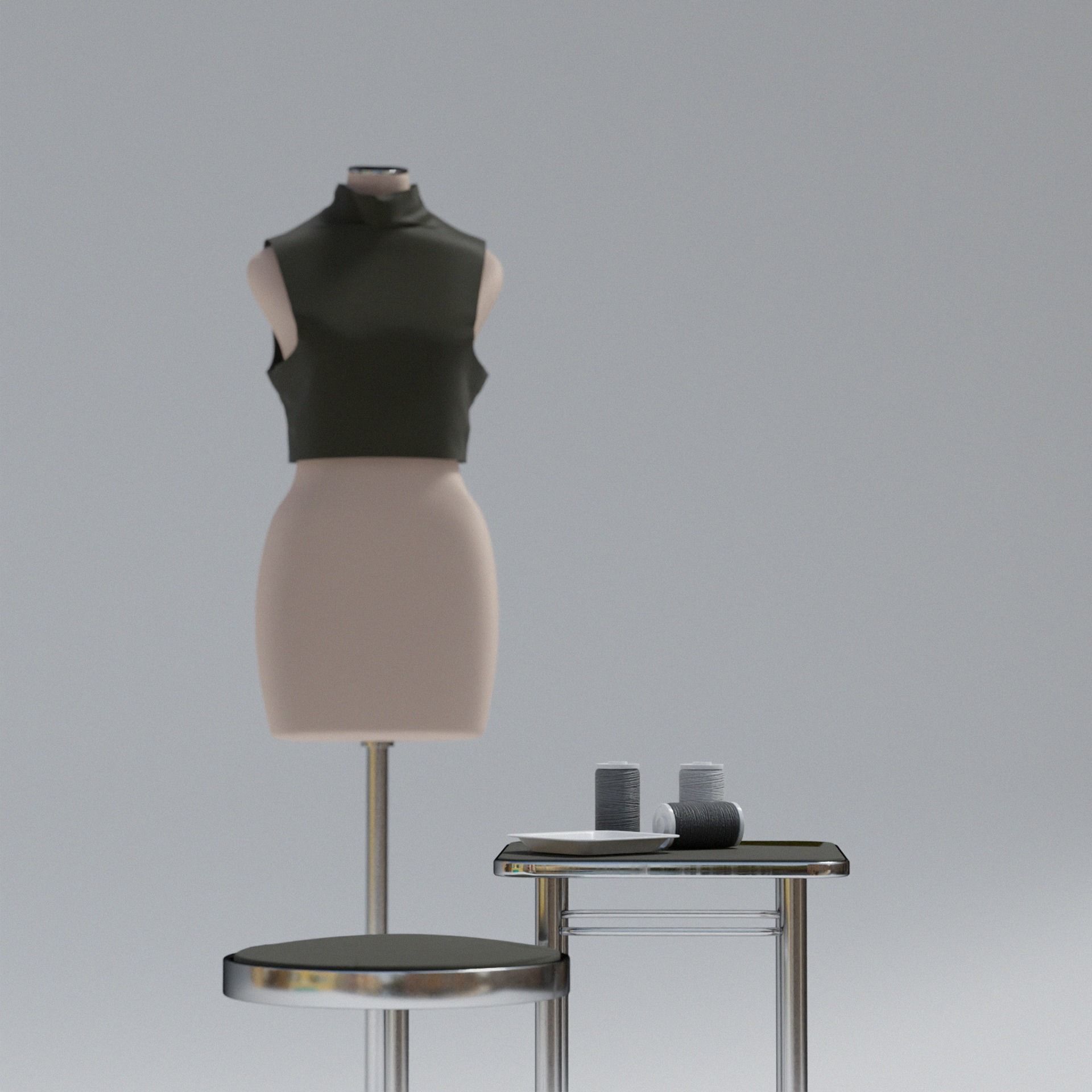 Sewing Dummy Scene 3D model | CGTrader