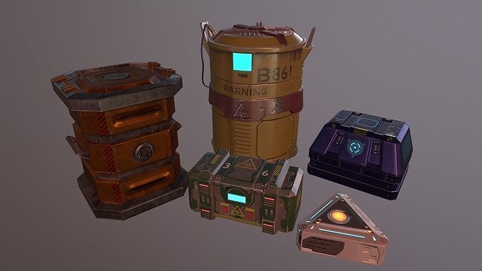 Sci-fi storage 3D Model Collection | CGTrader