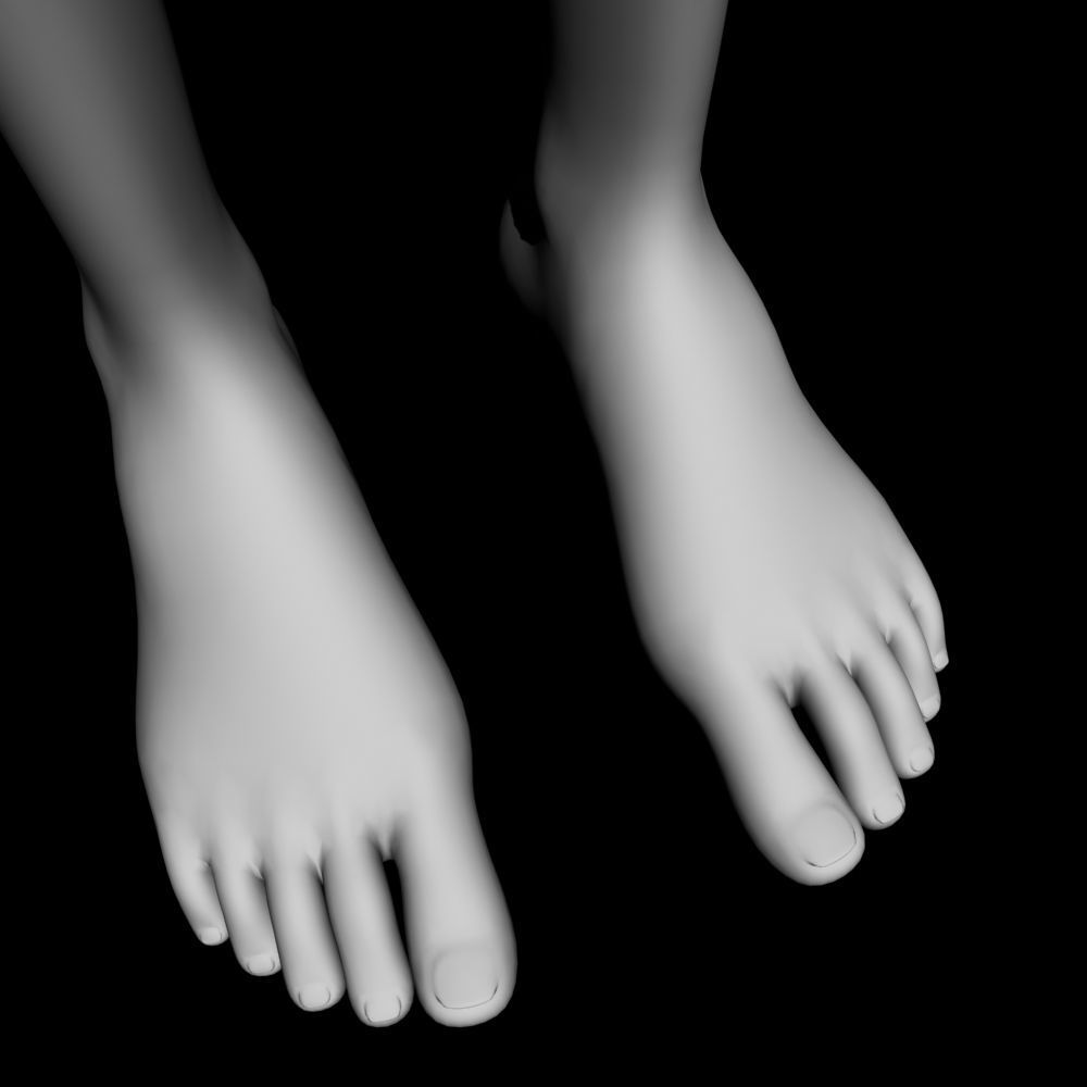 Alien body with big head 3D model | CGTrader