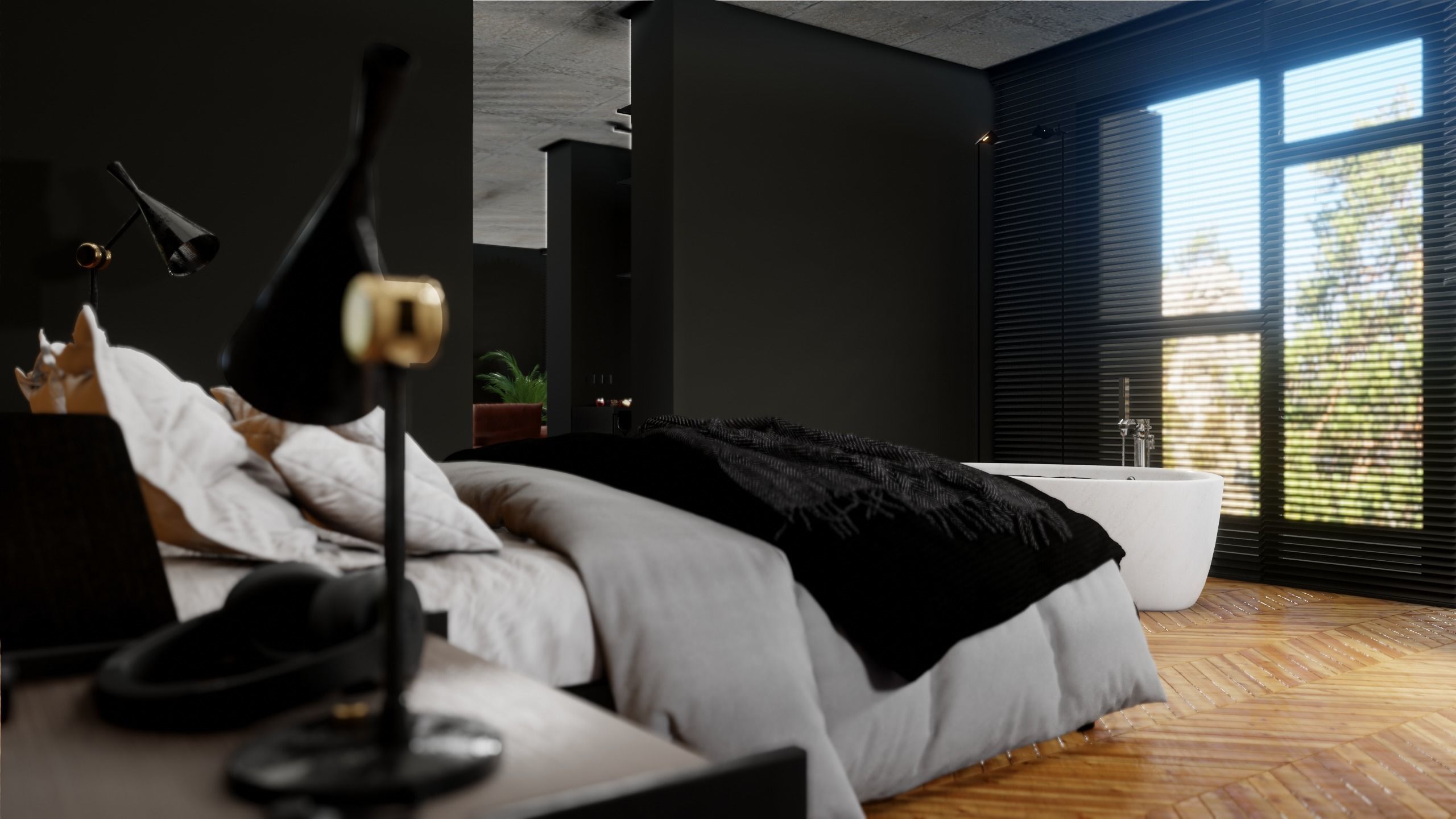 Dark room 3D model | CGTrader