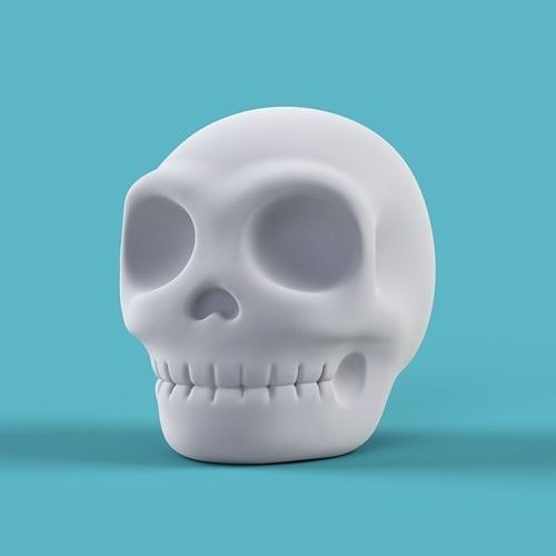 Skull Form Art Sculpture 3D model 3D printable | CGTrader