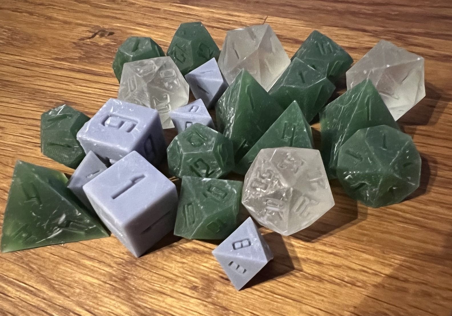 Critical Hit and Critical Failure Full Dice Set 3D model 3D printable ...