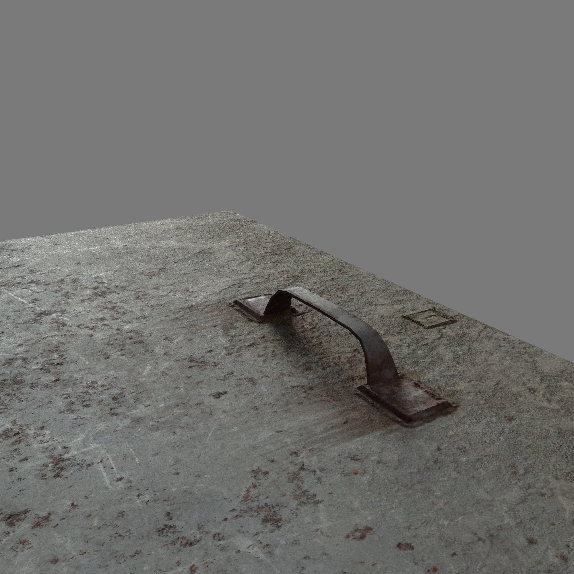 3D model old rust hatch VR / AR / low-poly | CGTrader