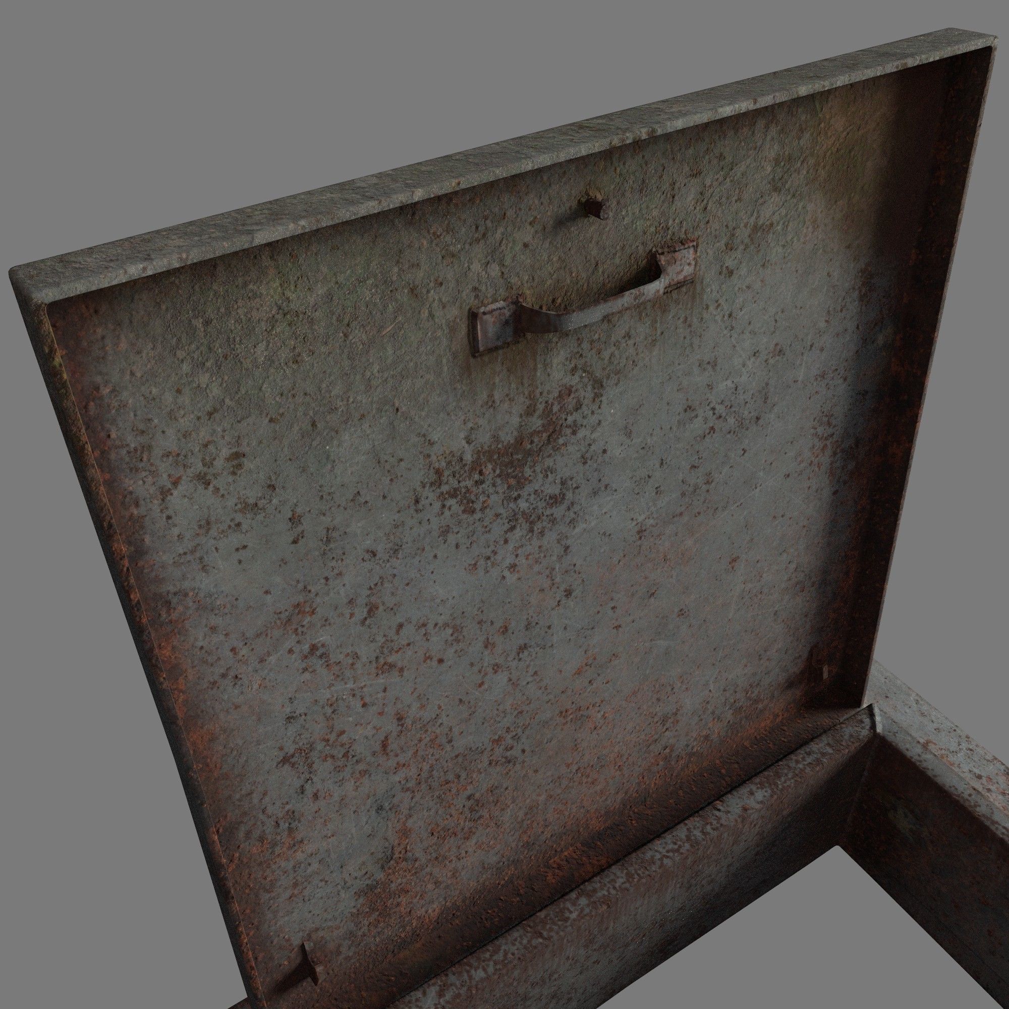 3D model old rust hatch VR / AR / low-poly | CGTrader