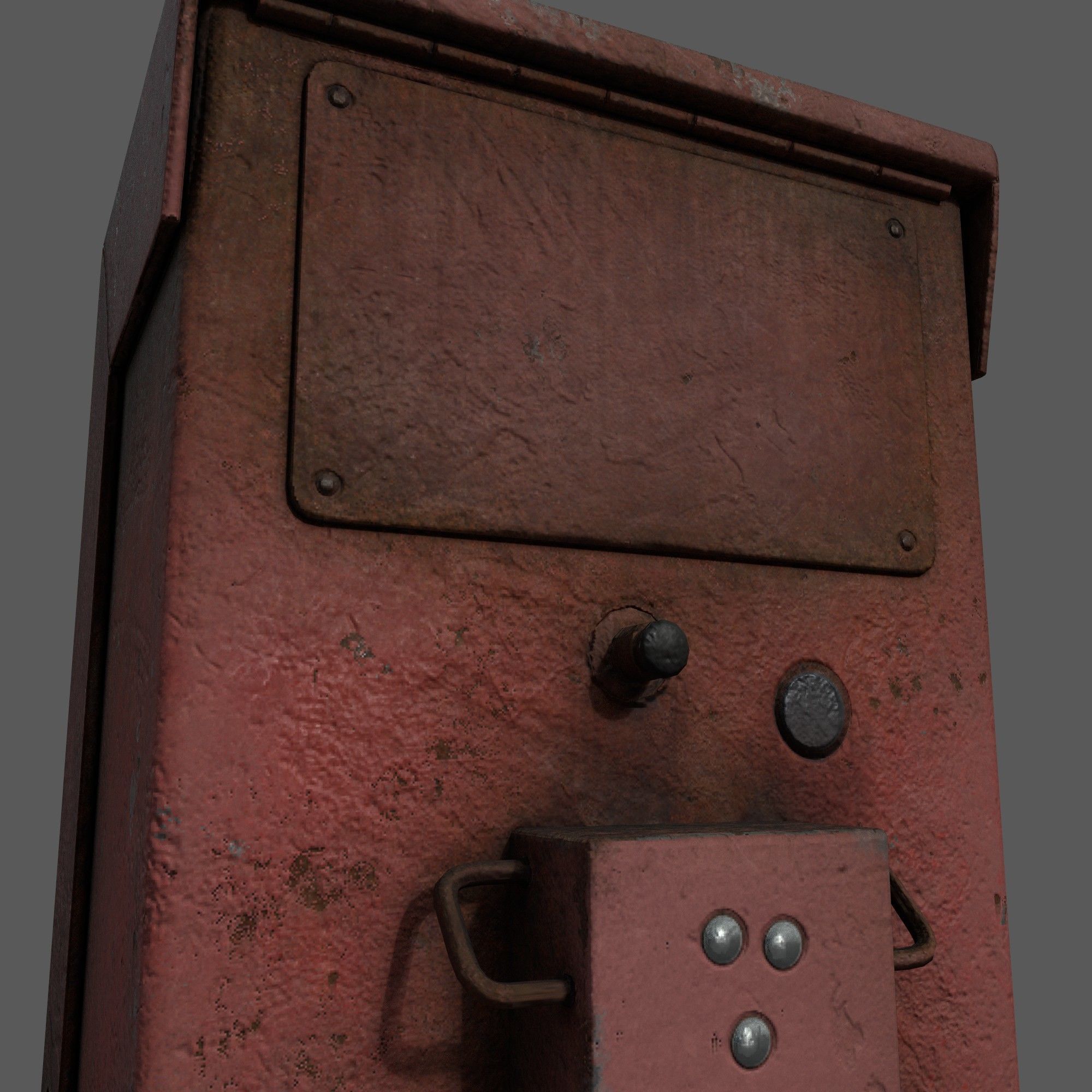 3D model Newspaper Vending Machine VR / AR / low-poly | CGTrader