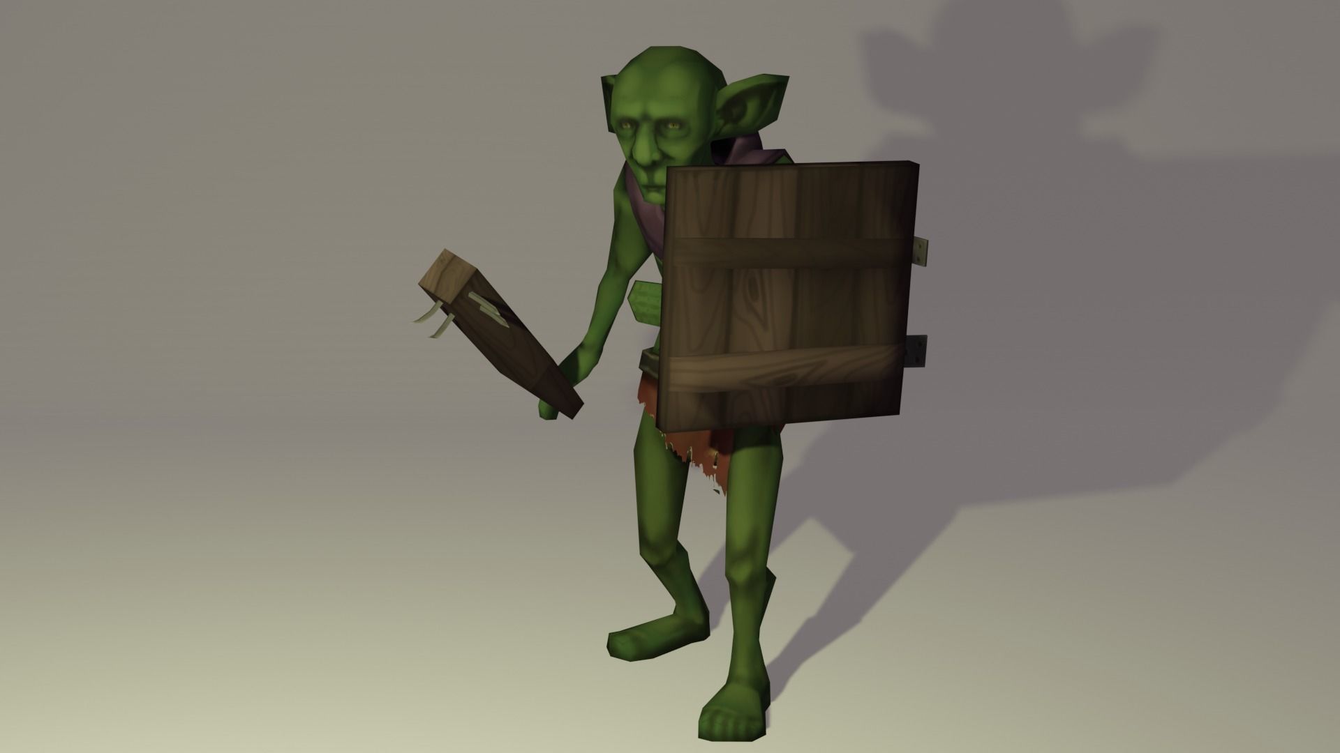 3D model Lowpoly Goblin 1 VR / AR / low-poly | CGTrader