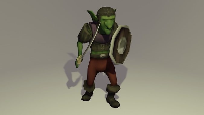 3d Model Lowpoly Goblin 2 Vr Ar Low Poly Cgtrader