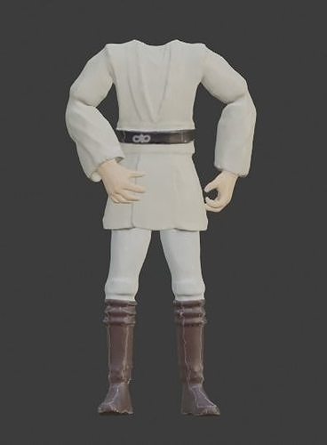 Starwars Jedi costume body 3d printable model 3D model 3D printable ...