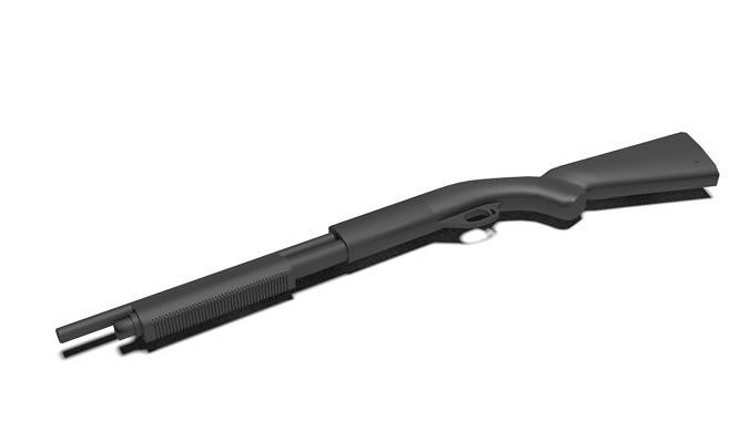 military gun 3D model | CGTrader