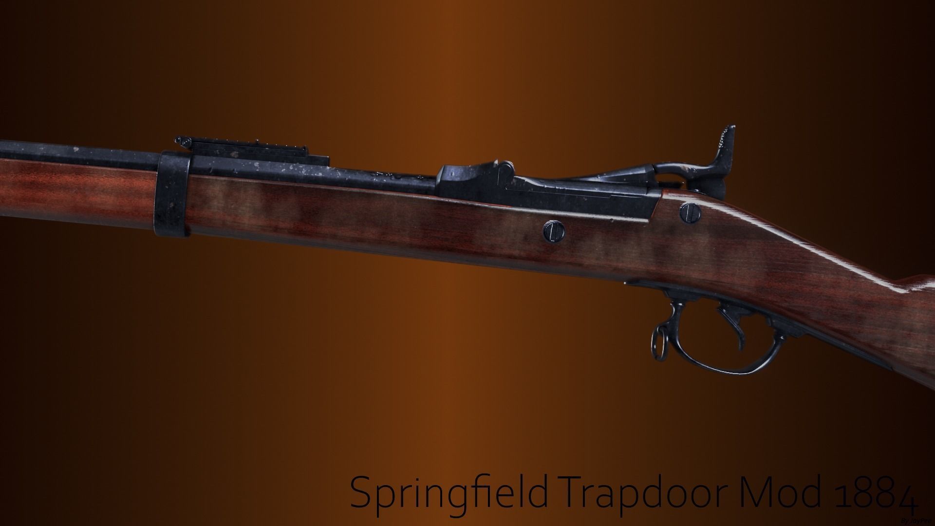 3D model Springfield Trapdoor model 1884 VR / AR / low-poly | CGTrader