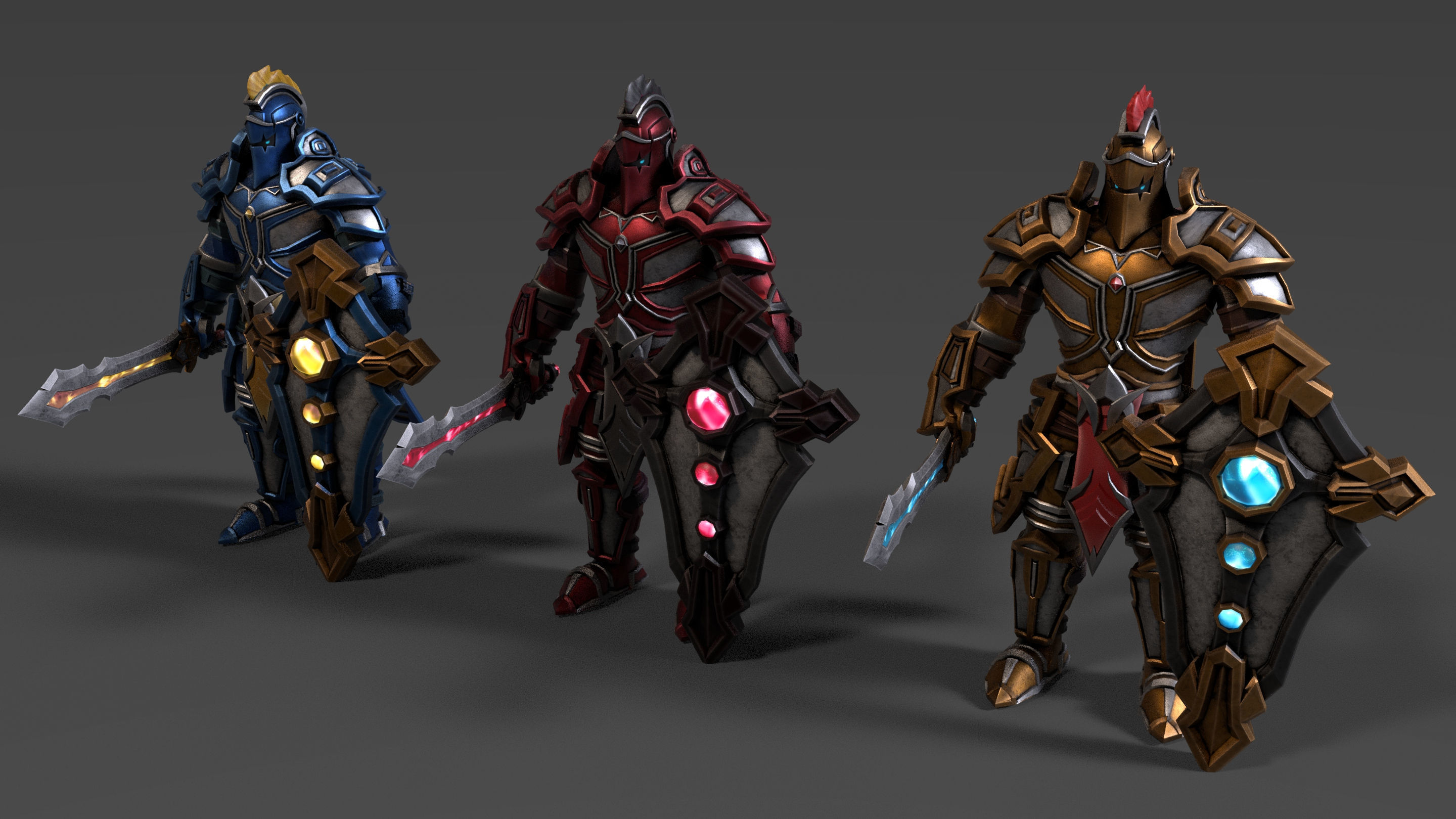 3D model Stylized Knight VR / AR / low-poly | CGTrader