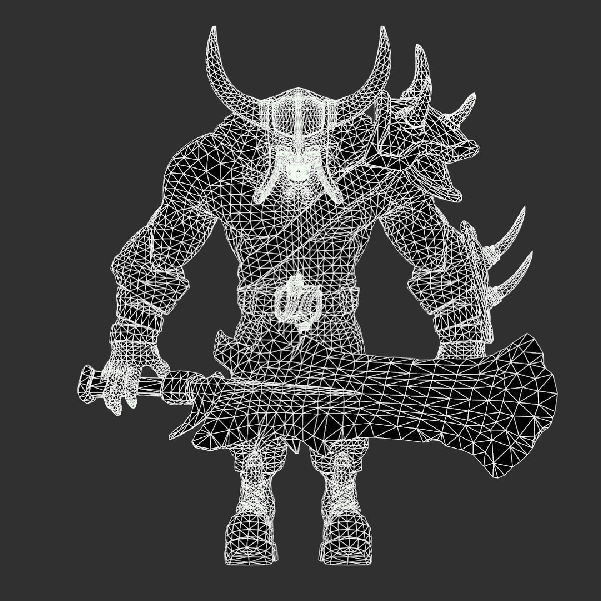 3D model Big Warrior VR / AR / low-poly | CGTrader