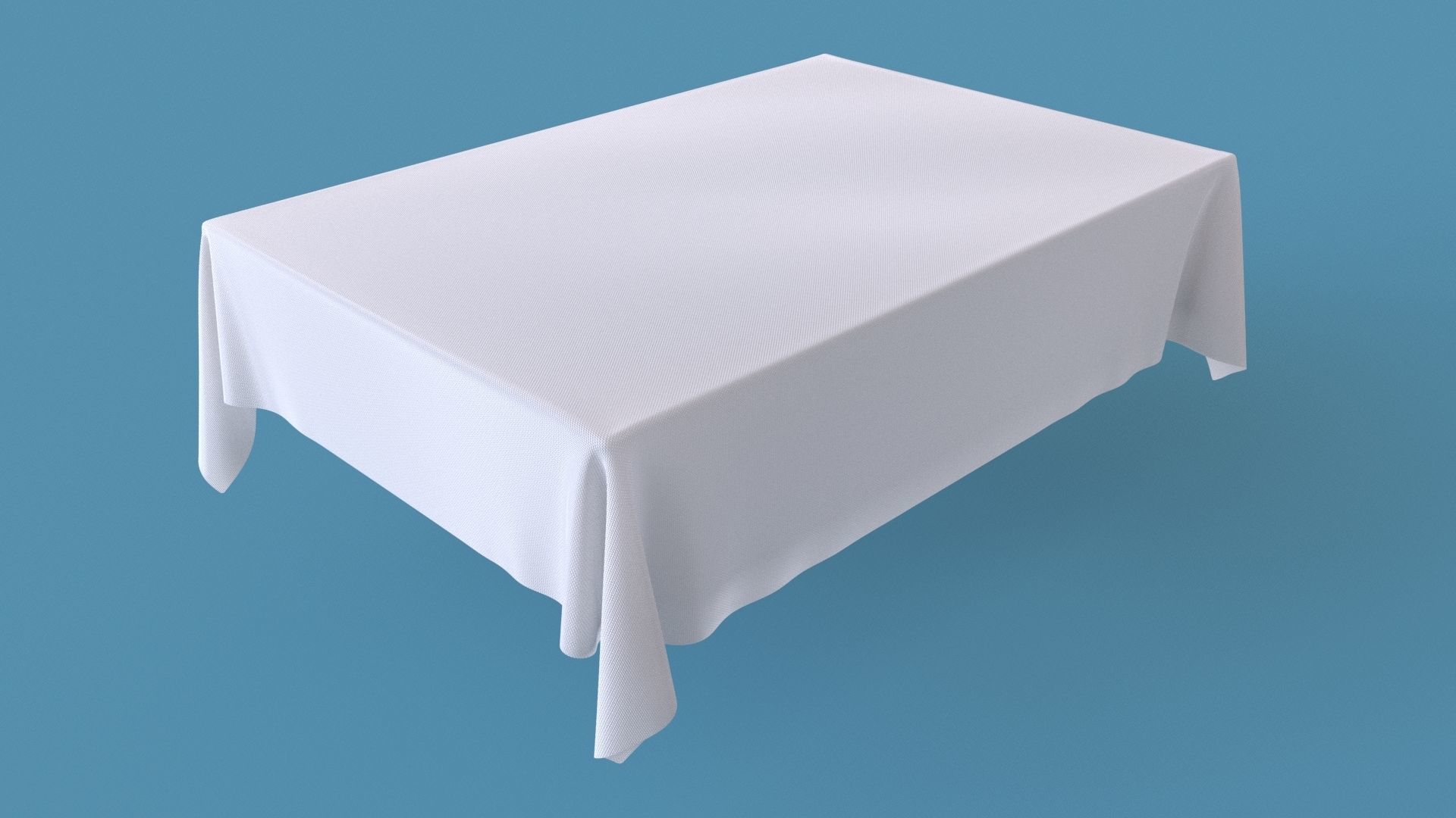 Tablecloth Set Round and Rectangular Table Cloth 3D model 3D model ...