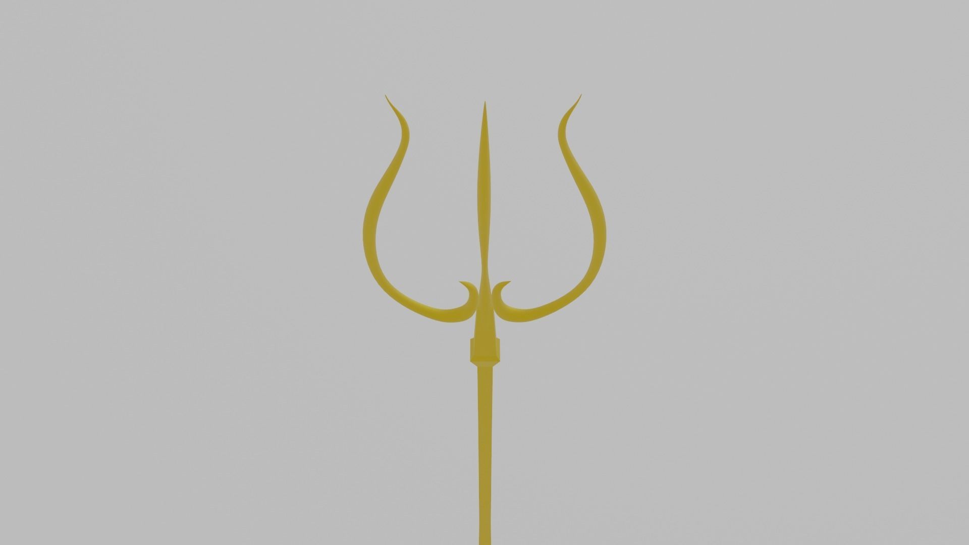 TRISHUL 3D shiva trident 3D model | CGTrader