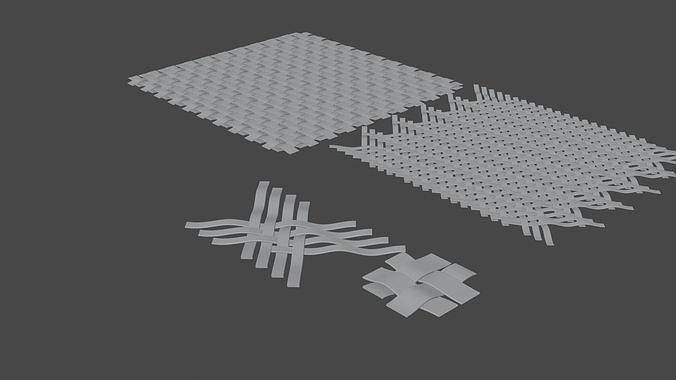 Bamboo weave pattern 3D model | CGTrader