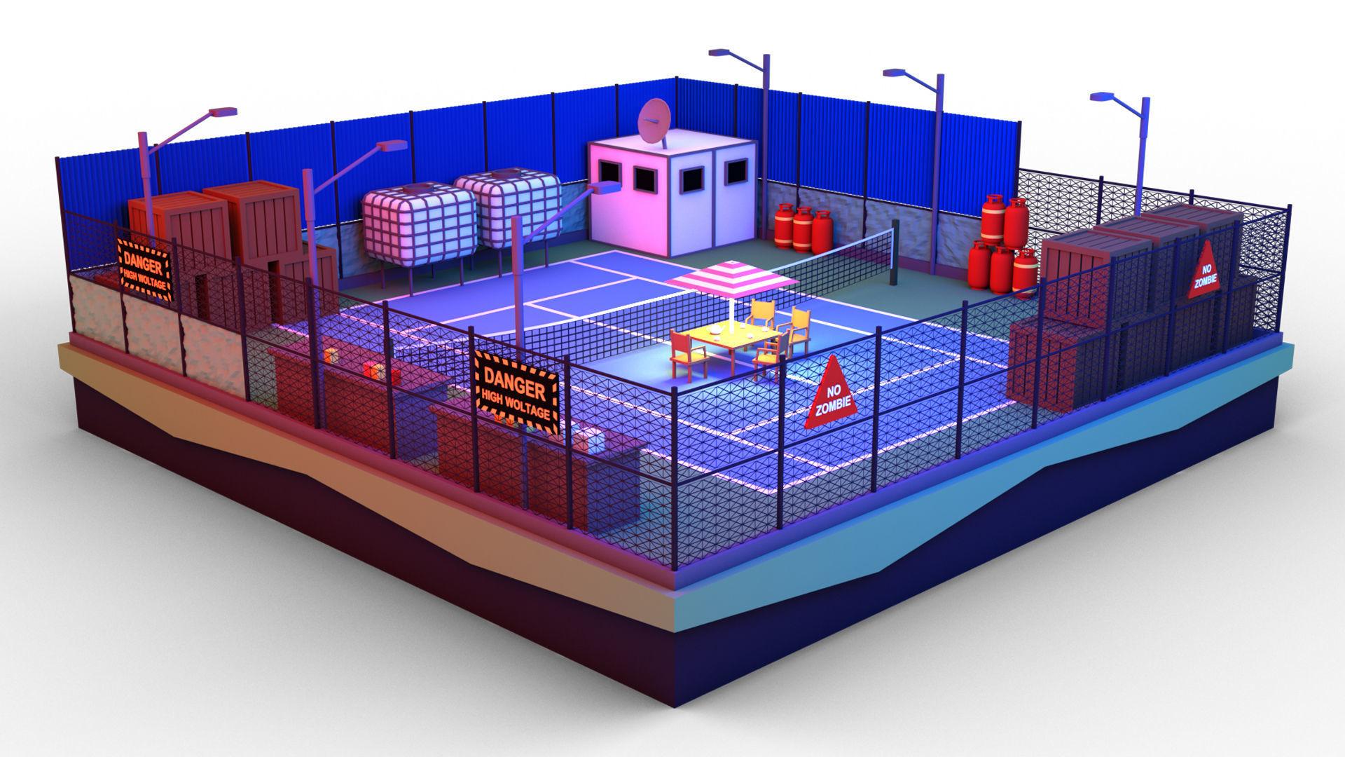 3D model Polygon Zombie Combo Pack VR / AR / low-poly | CGTrader