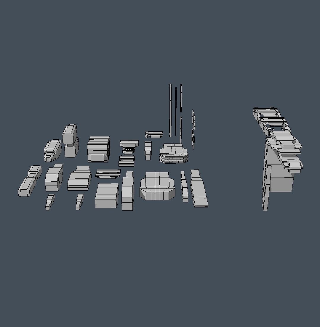 basic shapes kit free 3D model | CGTrader