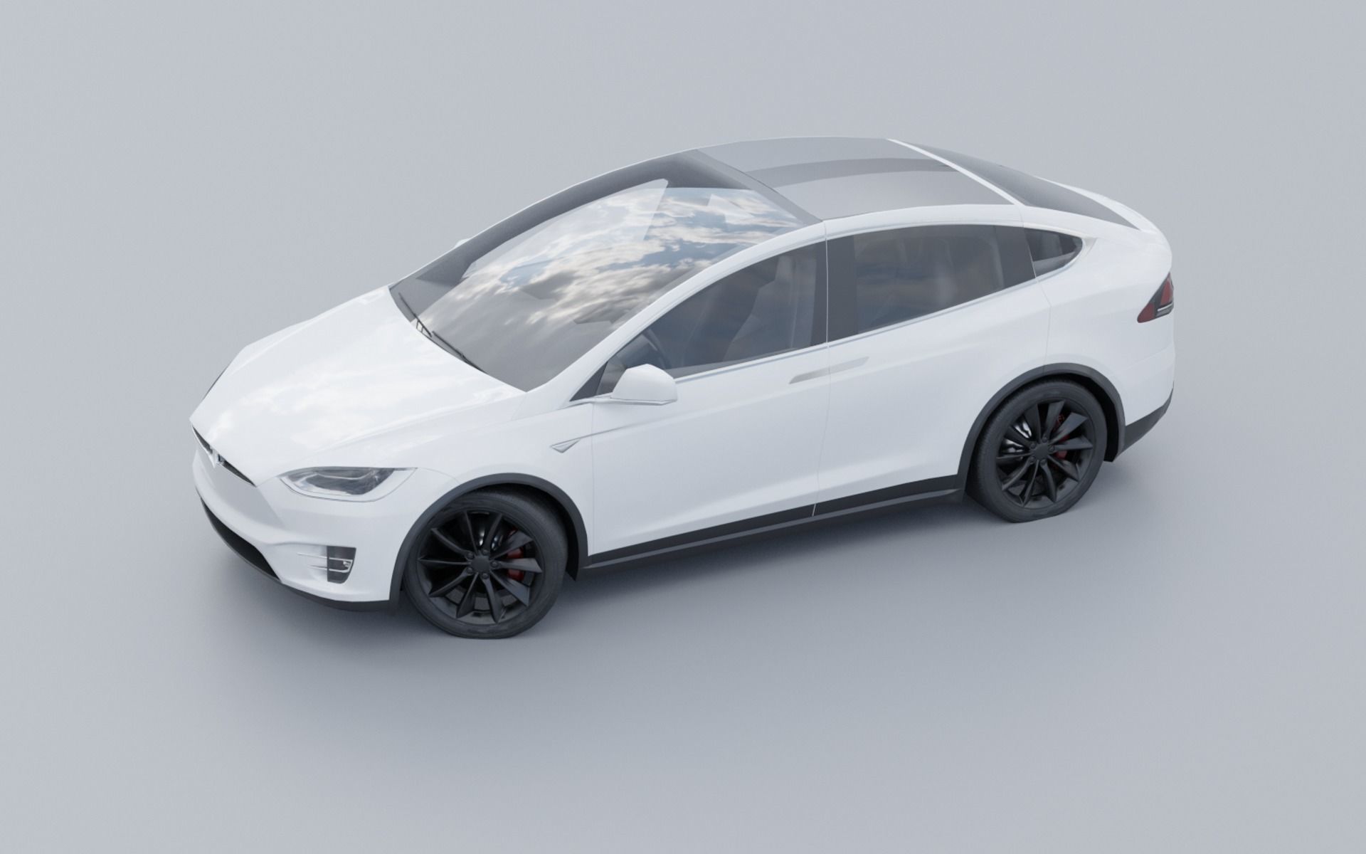 3D model Tesla model X low poly VR / AR / low-poly | CGTrader