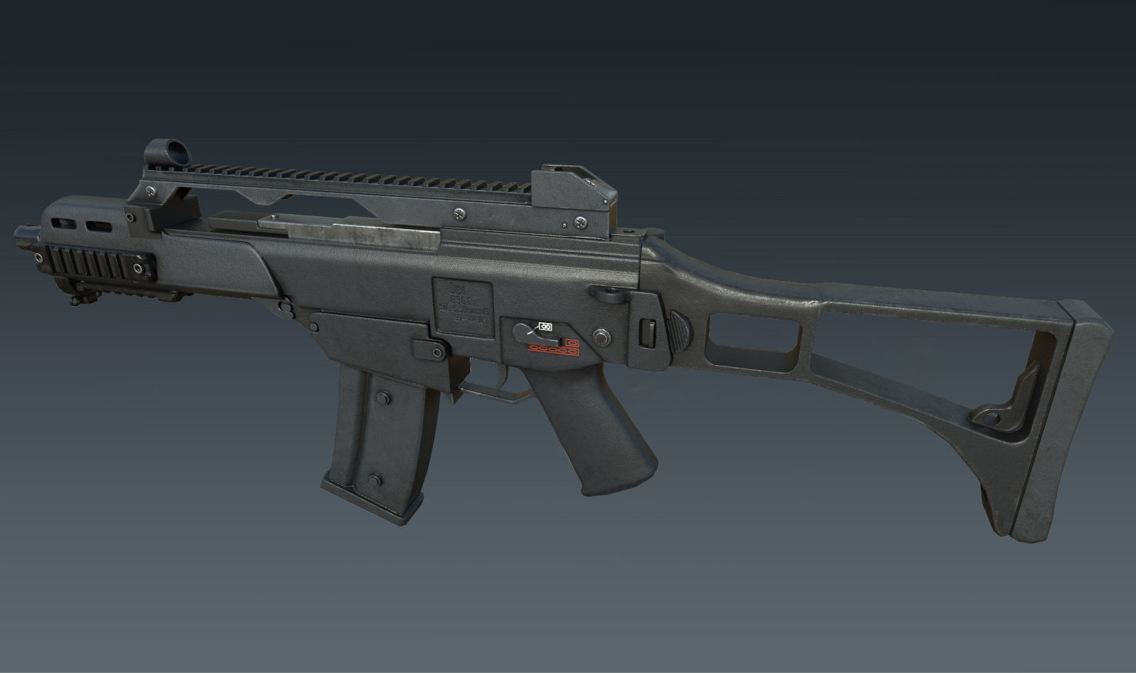 3D model G36-C lowpoly game-ready PBR VR / AR / low-poly | CGTrader