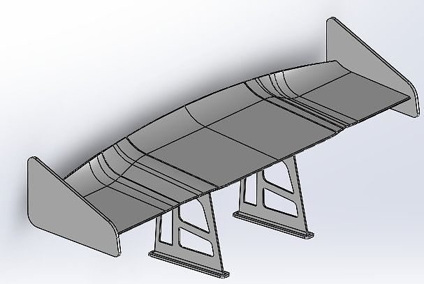 Spoiler GT - Style 3D model 3D printable | CGTrader