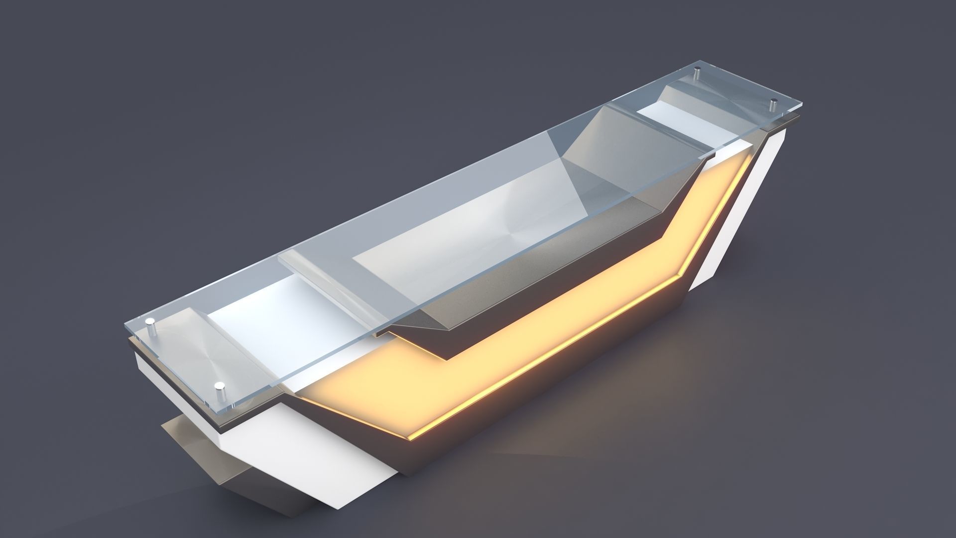 Reception Table 3D model | CGTrader