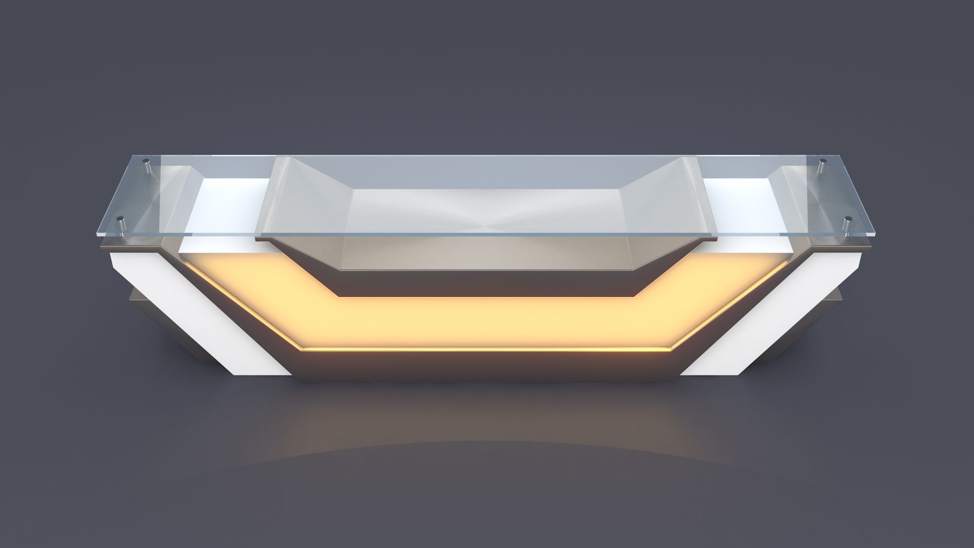 Reception Table 3D model | CGTrader