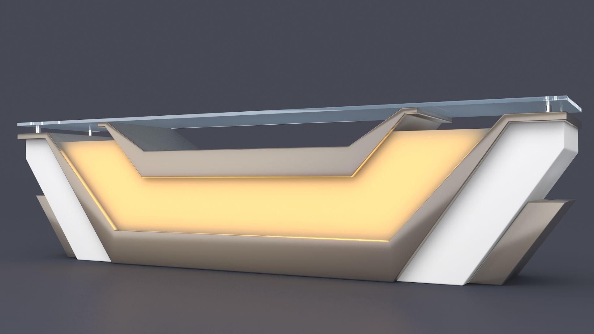 Reception Table 3D model | CGTrader