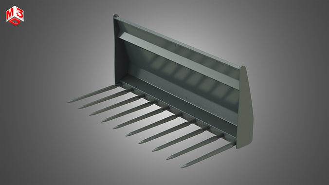 Manure Fork - Front Loader 3D model | CGTrader