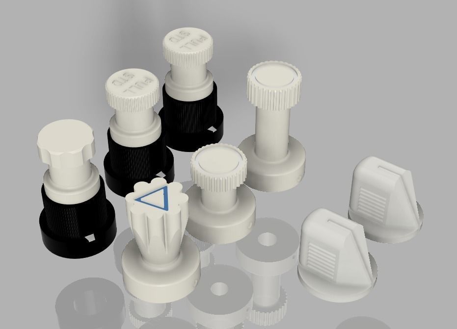 Airbus A320 FCU and EFIS Knobs 3D model 3D printable | CGTrader
