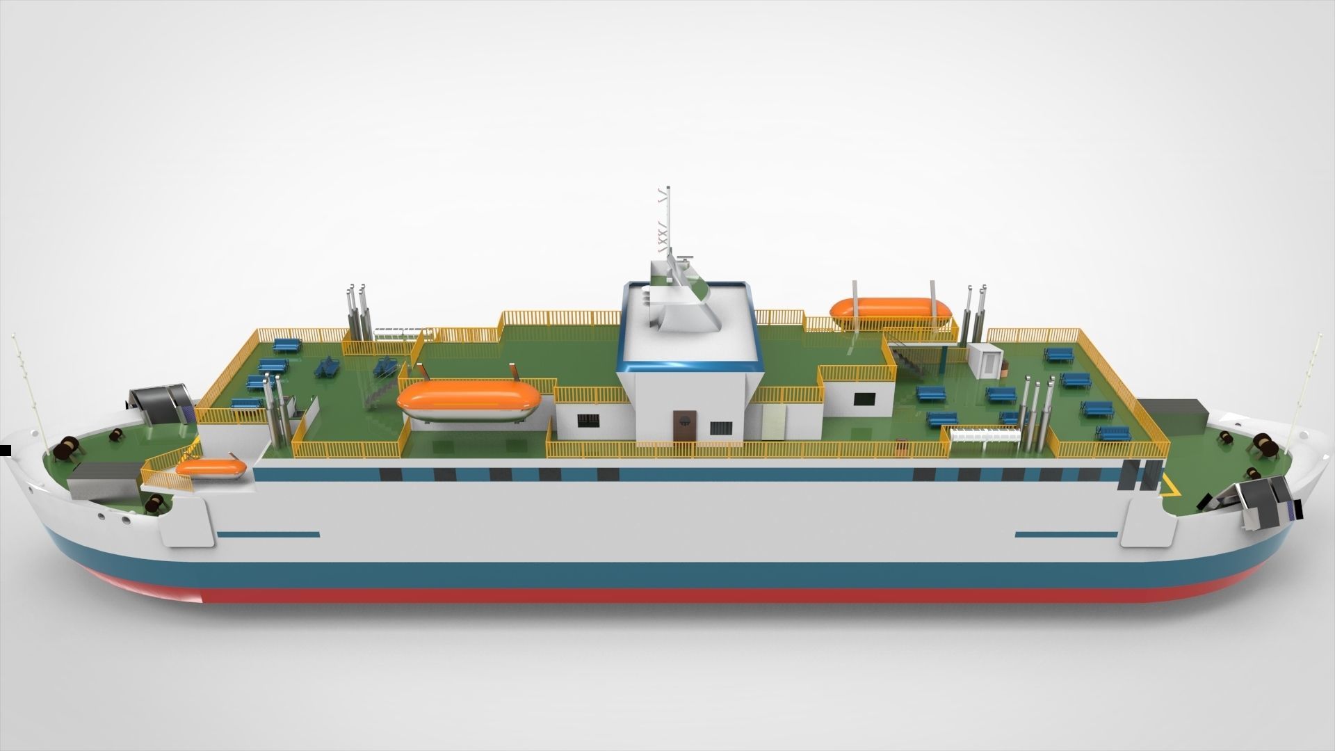 Ferry RoRo 3D model | CGTrader