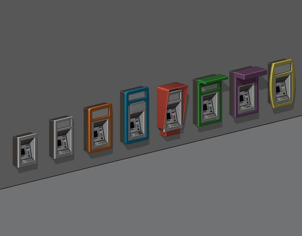 3D model ATM machine VR / AR / low-poly | CGTrader