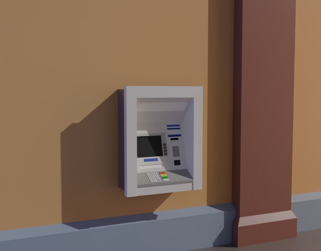 3D model ATM machine VR / AR / low-poly | CGTrader