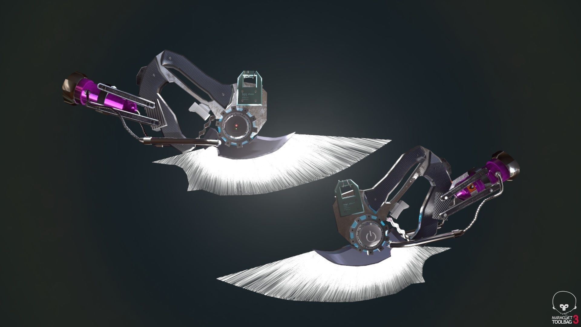 3D model cyber daggers VR / AR / low-poly | CGTrader