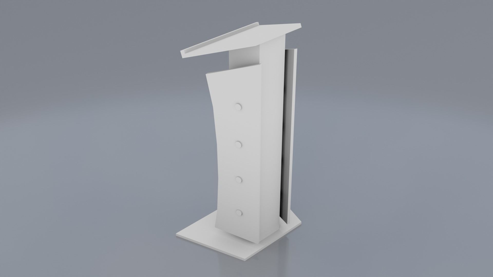 3D model Modern Metallic lectern VR / AR / low-poly | CGTrader