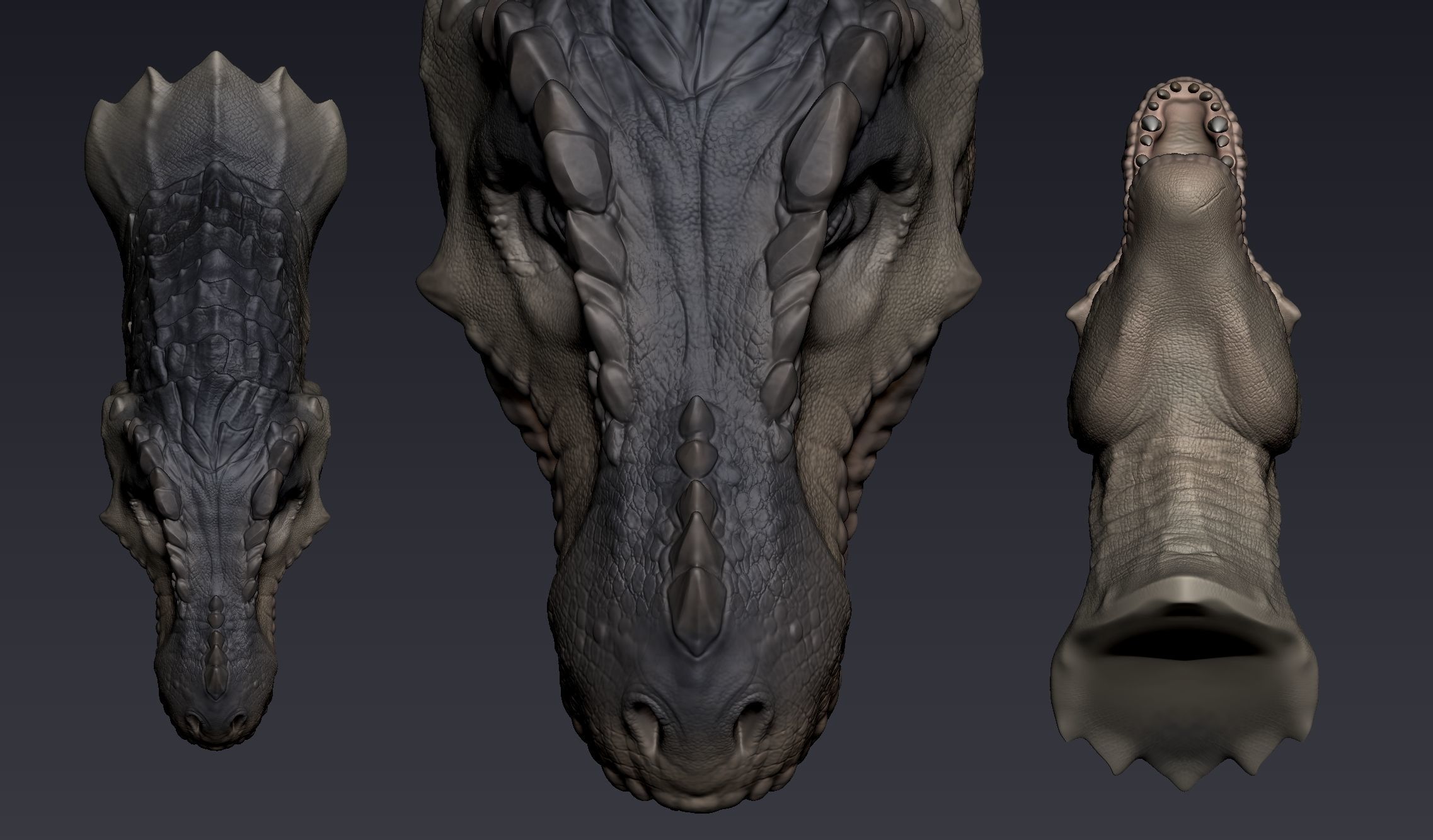 V-rex Head Dinosaur 3D model 3D printable | CGTrader