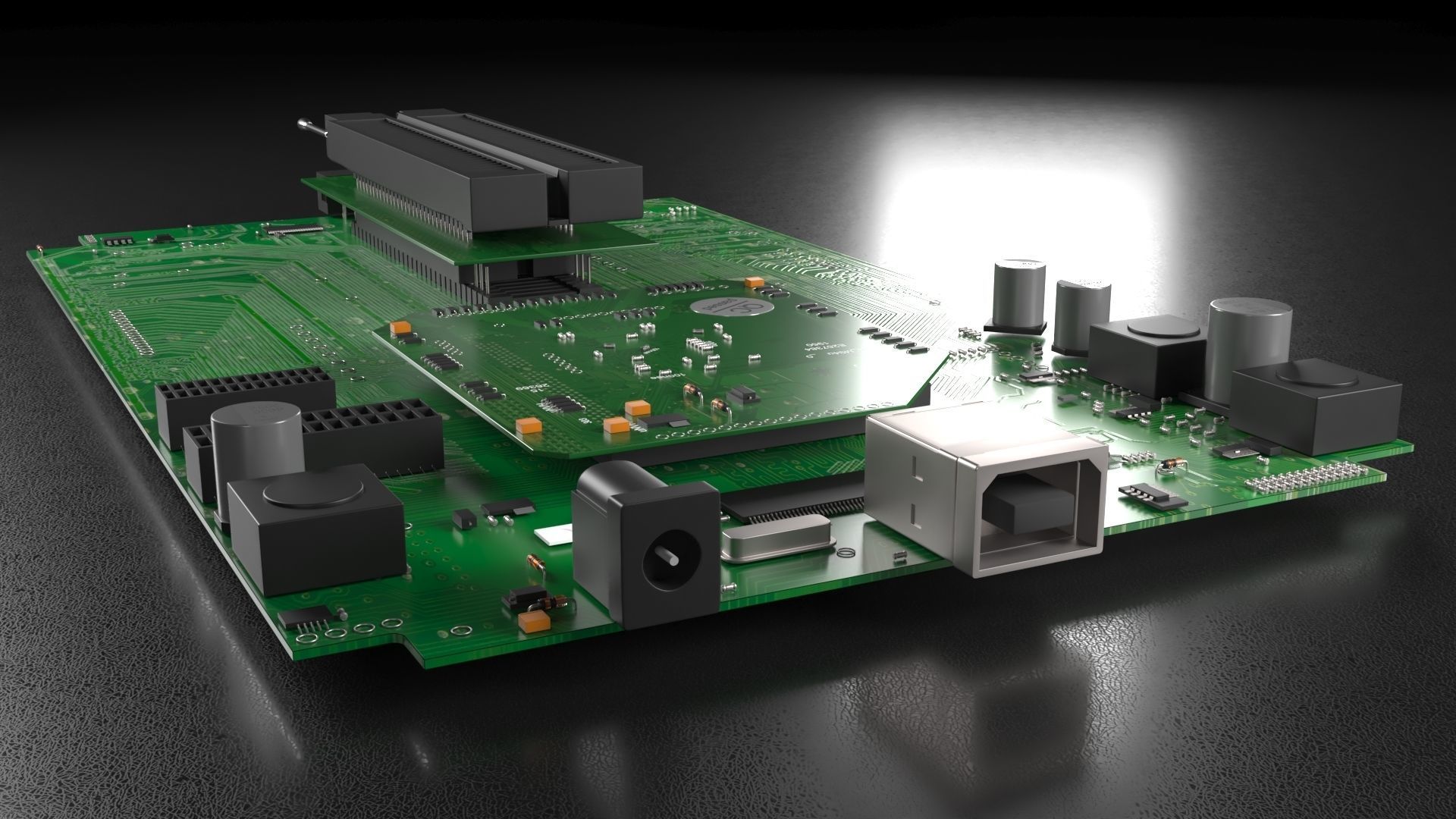 Circuit Board free 3D model | CGTrader