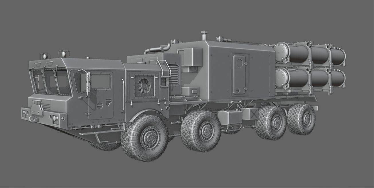 Coastal Missile System Bastion 3D model | CGTrader