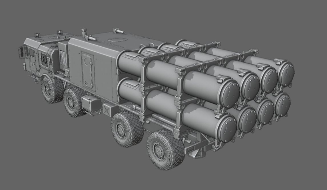 Coastal Missile System Bastion 3D model | CGTrader