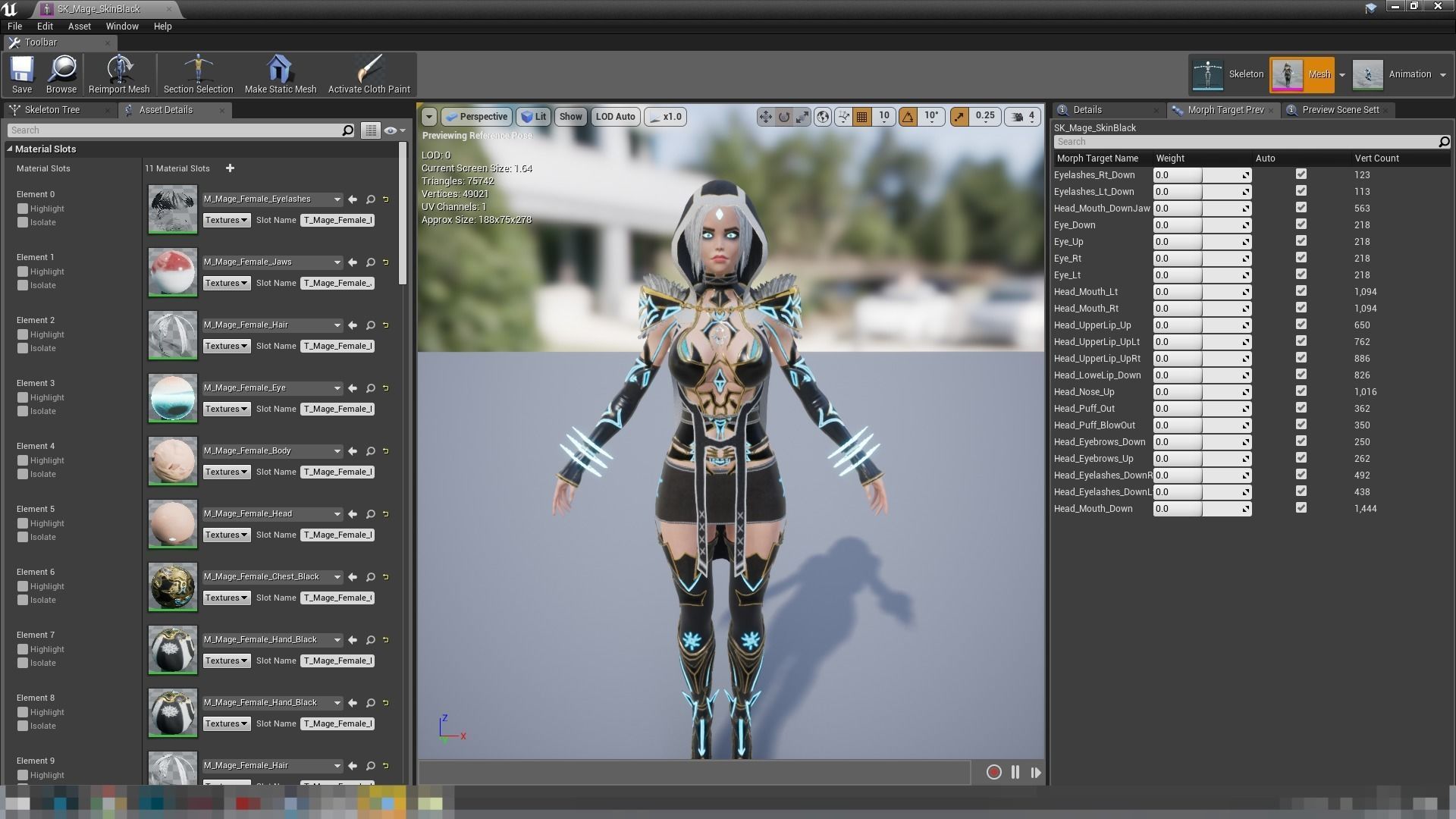 3D model Frost Mage - Game Ready Low-poly 3D model VR / AR / low-poly ...