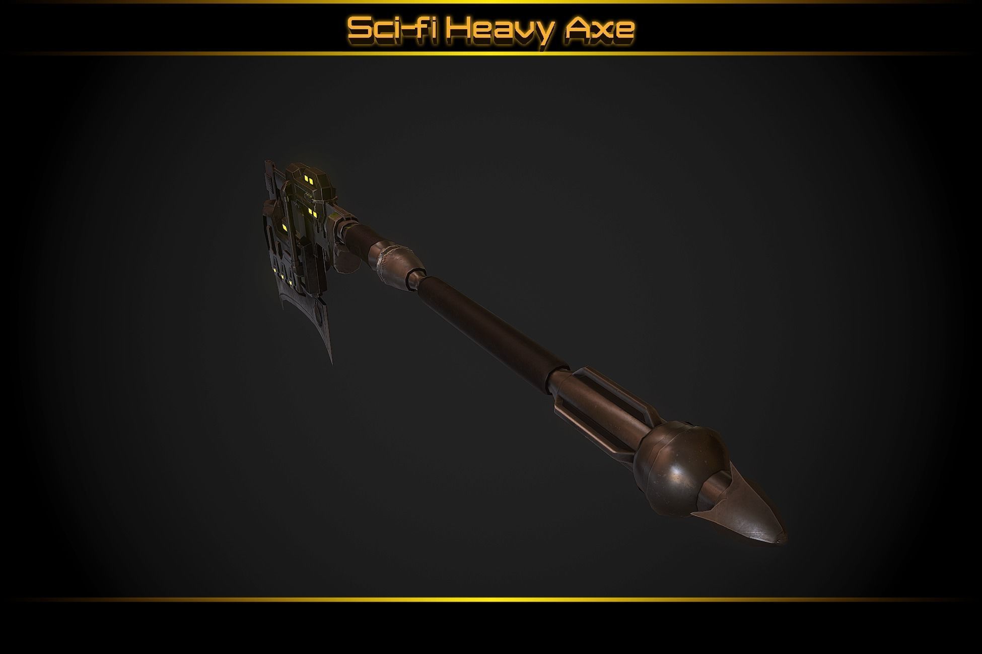3D model Sci-fi Heavy Axe VR / AR / low-poly | CGTrader