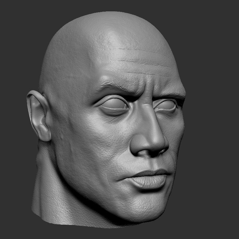 Dwayne johnson 3D model 3D printable | CGTrader