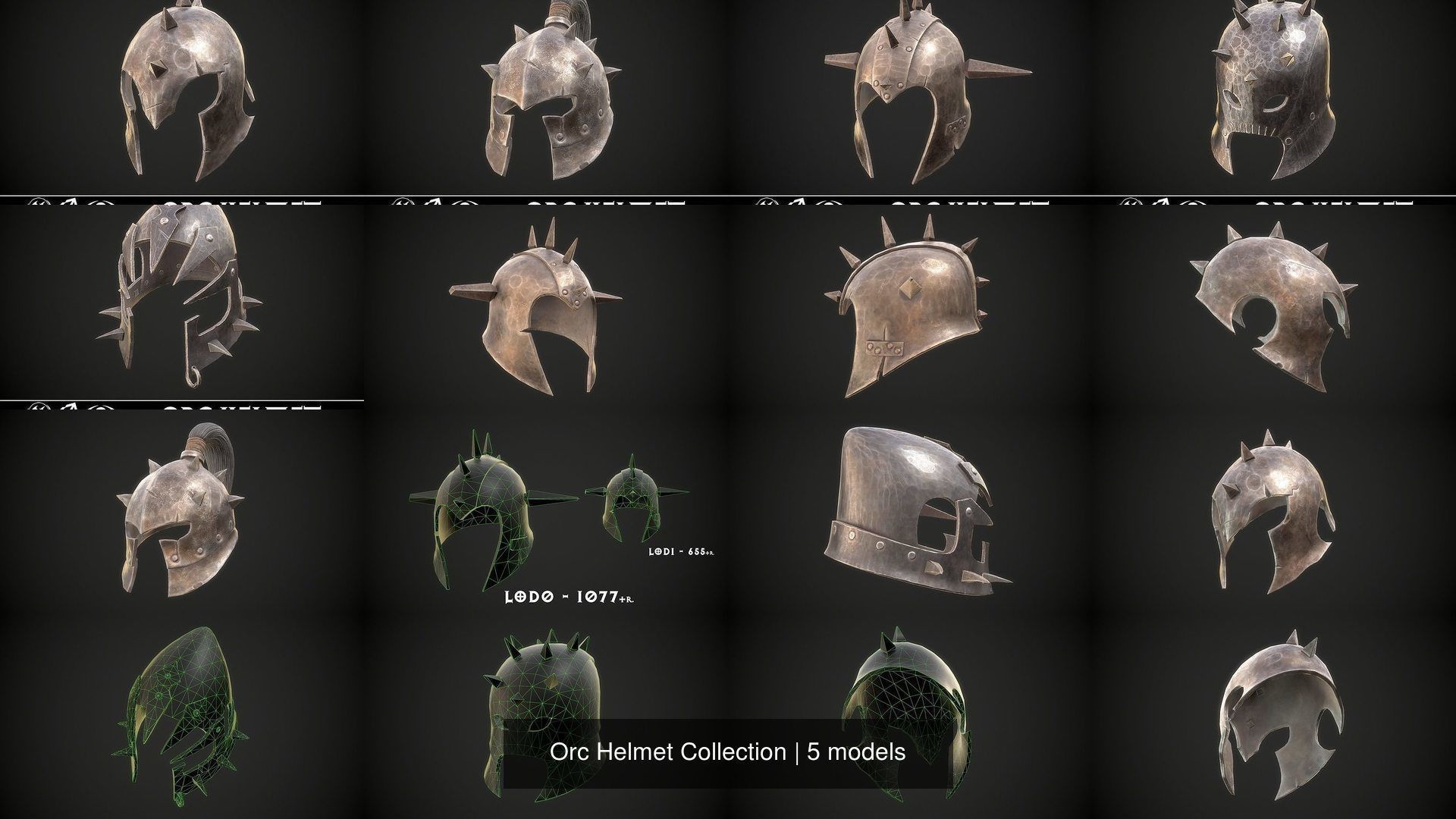 Orc Helmet Collection | CGTrader