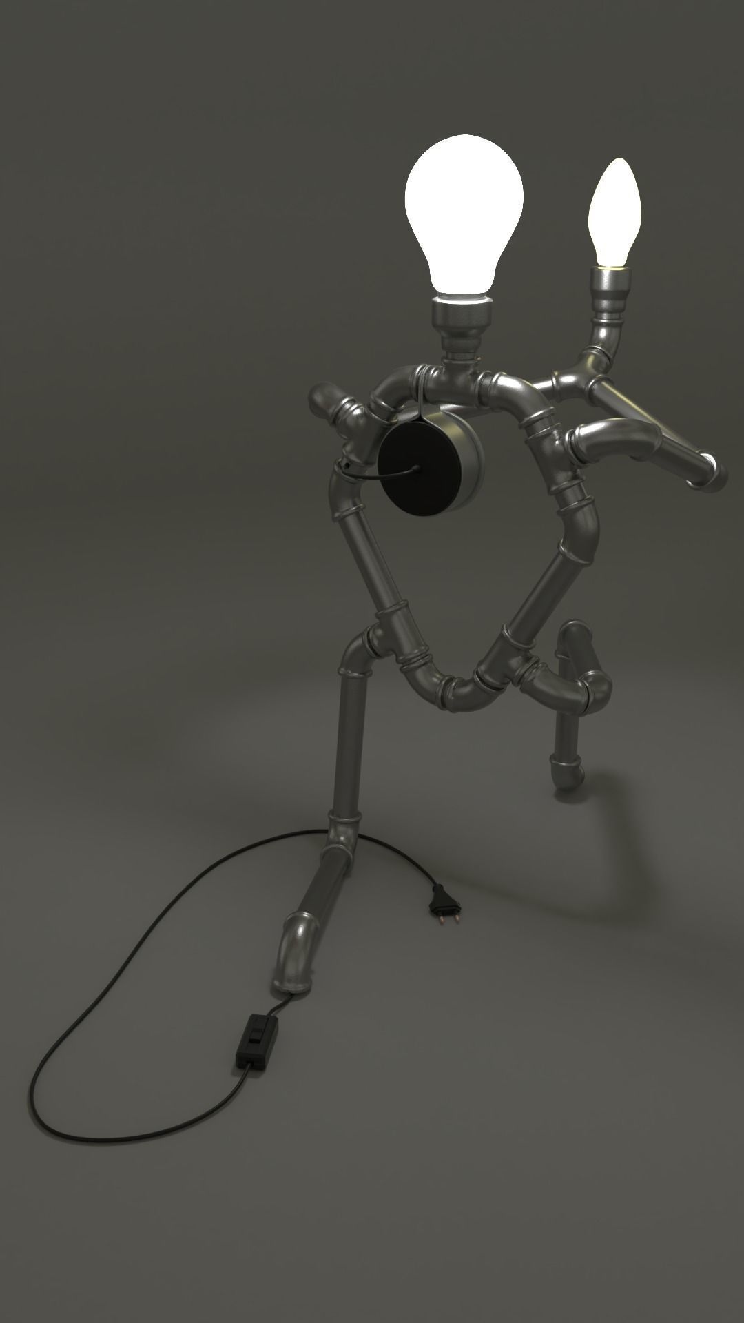 Industrial lamp Prometheus 3D model | CGTrader