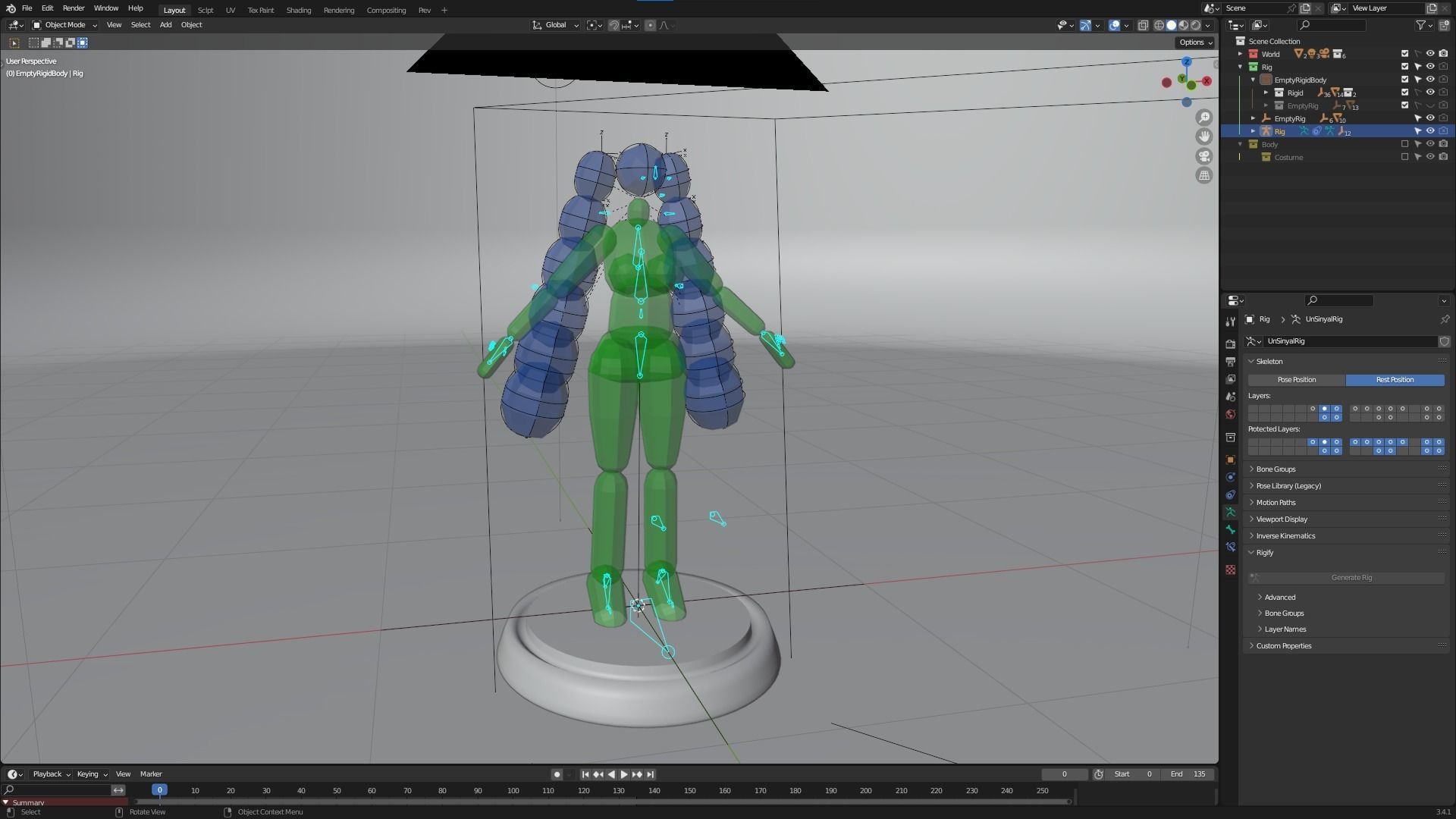 Anime Girl Full Rig Free VRM Sample 3D model rigged | CGTrader