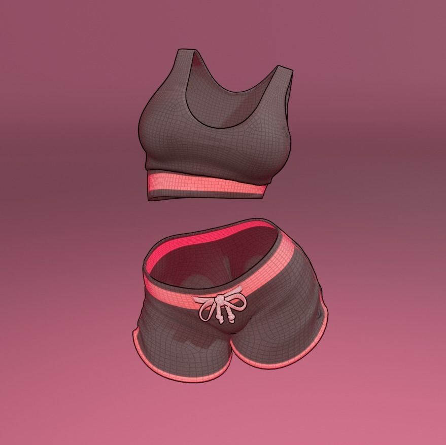 Anime Girl Full Rig Free VRM Sample 3D model rigged | CGTrader